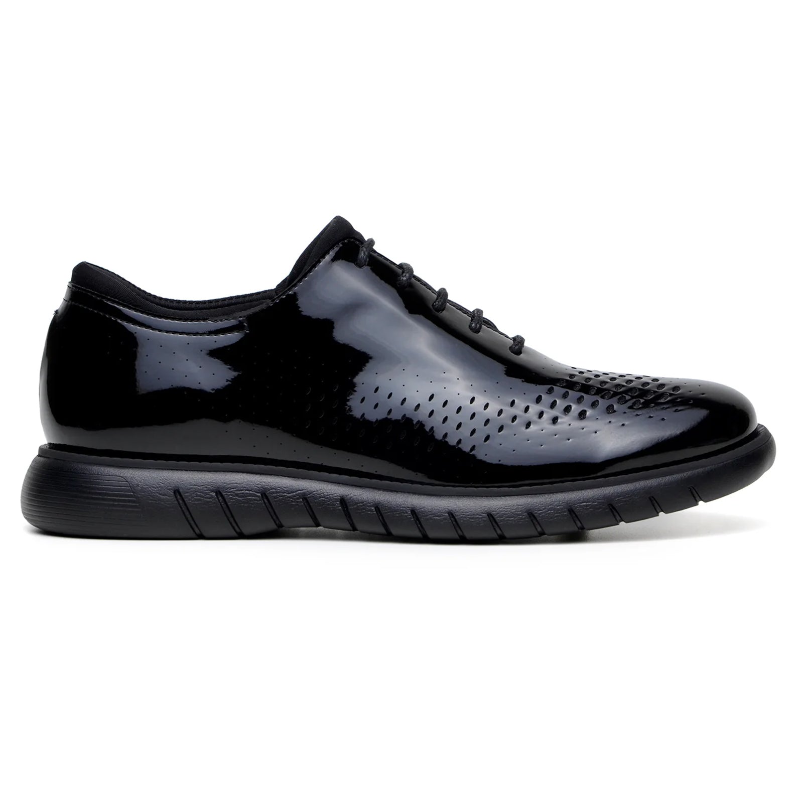 Men's Belvedere Maxim Patent Leather Tuxedo Dress Sneaker in Black ...