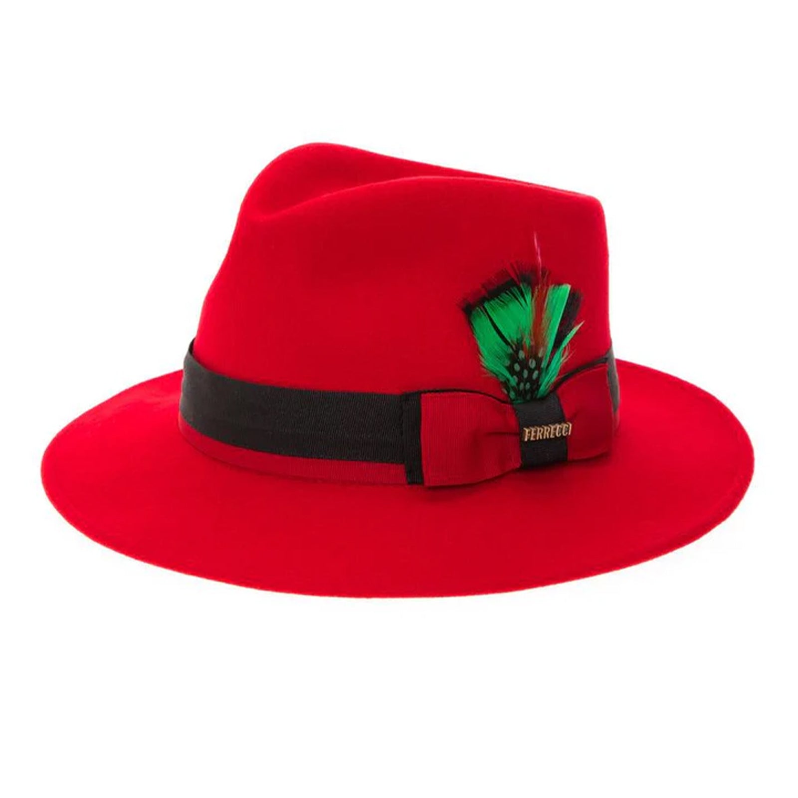 Men's Classic Two Tone Fedora Dress Hat in Red & Black – SignatureMenswear