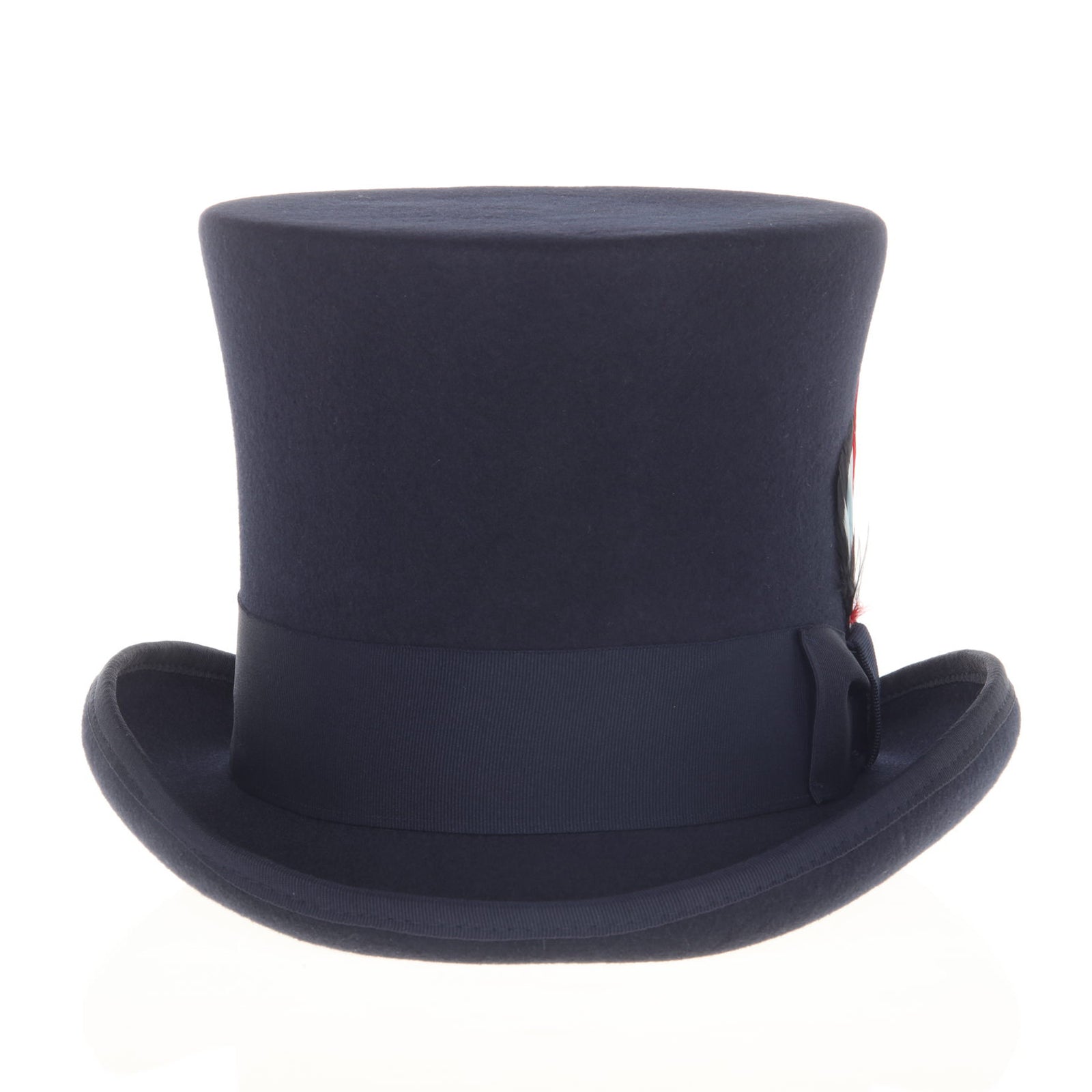 Men's Tall 100% Wool Dress Top Hat in Navy Blue – SignatureMenswear