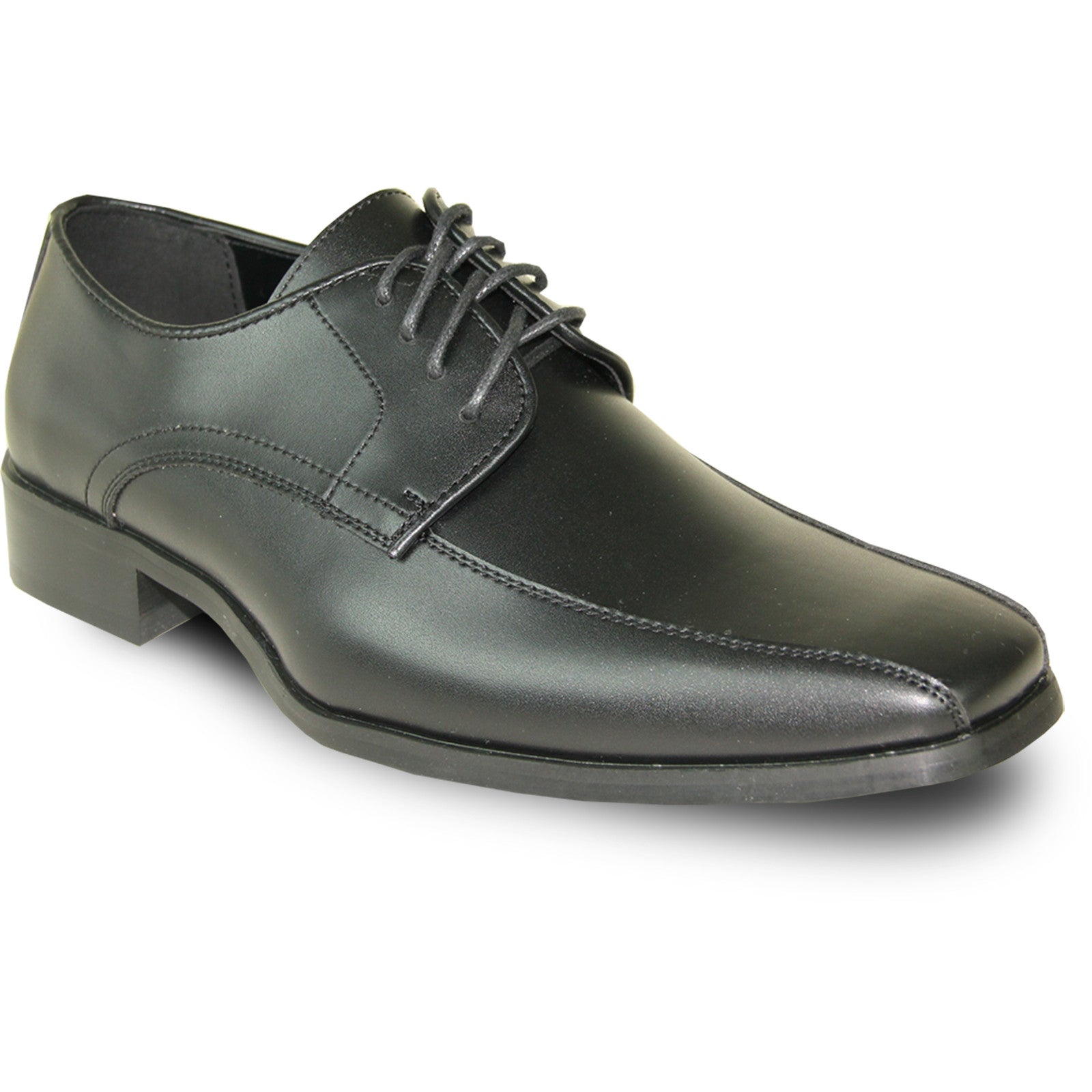 Mens Classic Square Pointy Toe Dress Shoe in Black – SignatureMenswear