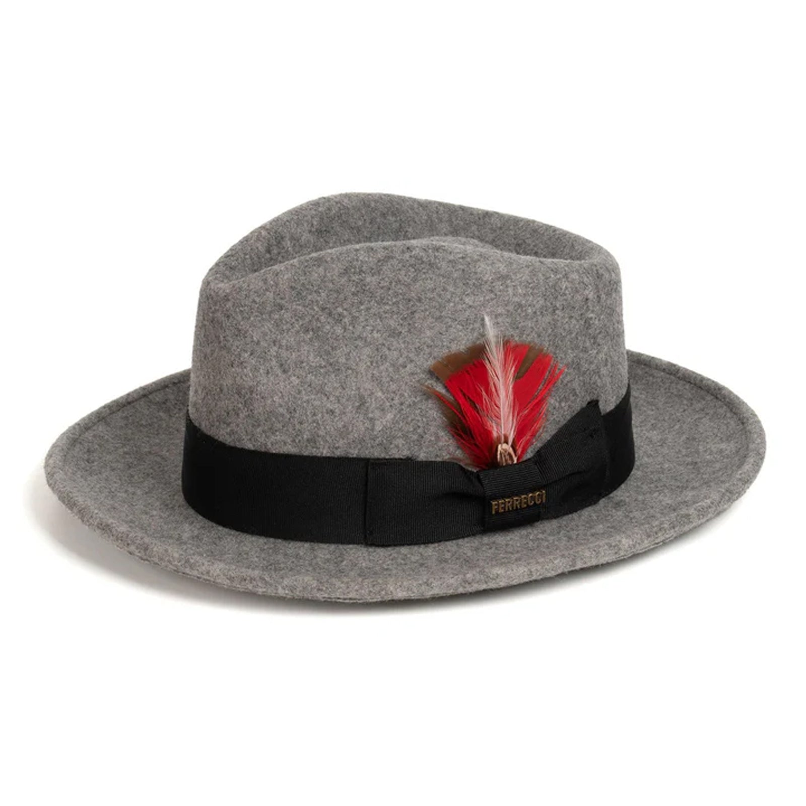 Mens Classic Wool Fedora Dress Hat in Grey Melange – SignatureMenswear